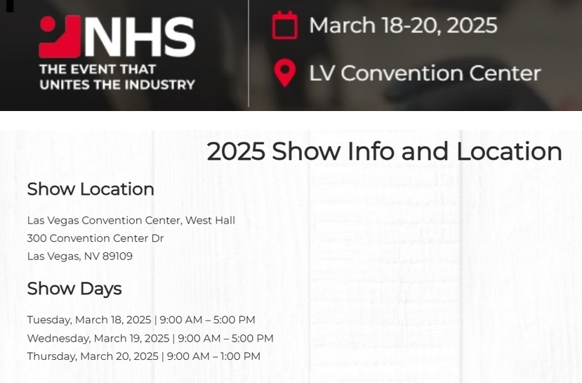 Top-Shelf Fixtures at NHS 2025 – Visit Booth W4318 in Las Vegas